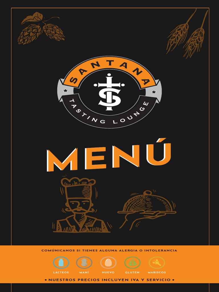 Santana Menu Digital | PDF | Cerveza inglesa | Fabricación de cerveza