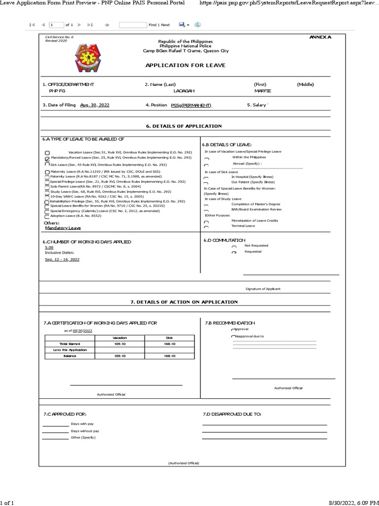 Leave | PDF | Government | Justice