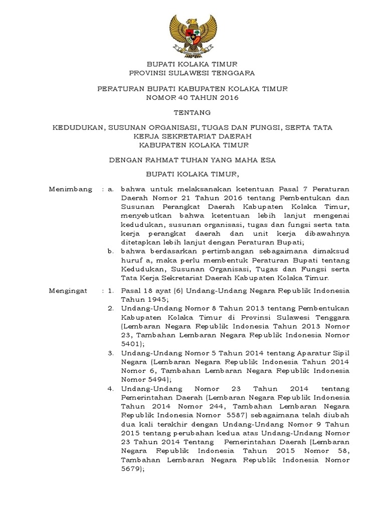 PERBUP-SOTK-SETDA File 1494576234 | PDF