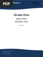 Theory of Music Workbook Grade 1 (Part 1) | PDF | Scale (Music) | Chord ...