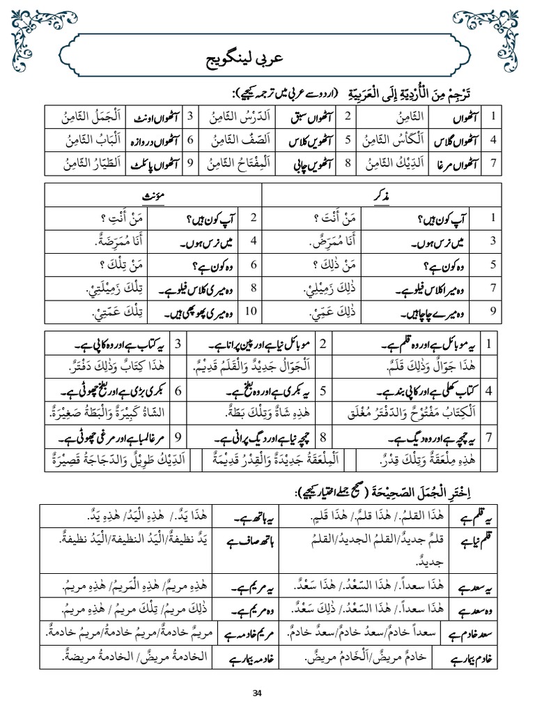 W8 Arabic Language | PDF | Languages Of Israel