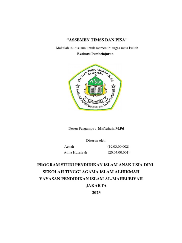 Assemen TIMSS Dan PISA | PDF