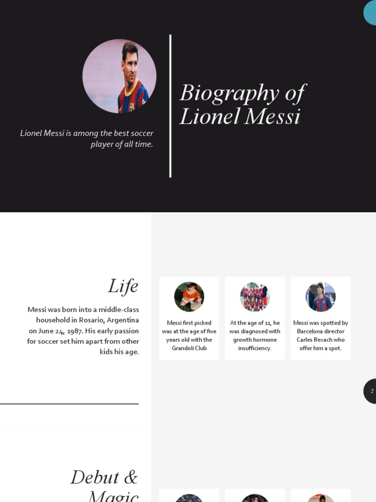 PowerPoint Biography of Lionel Messi | Download Free PDF | Lionel Messi ...
