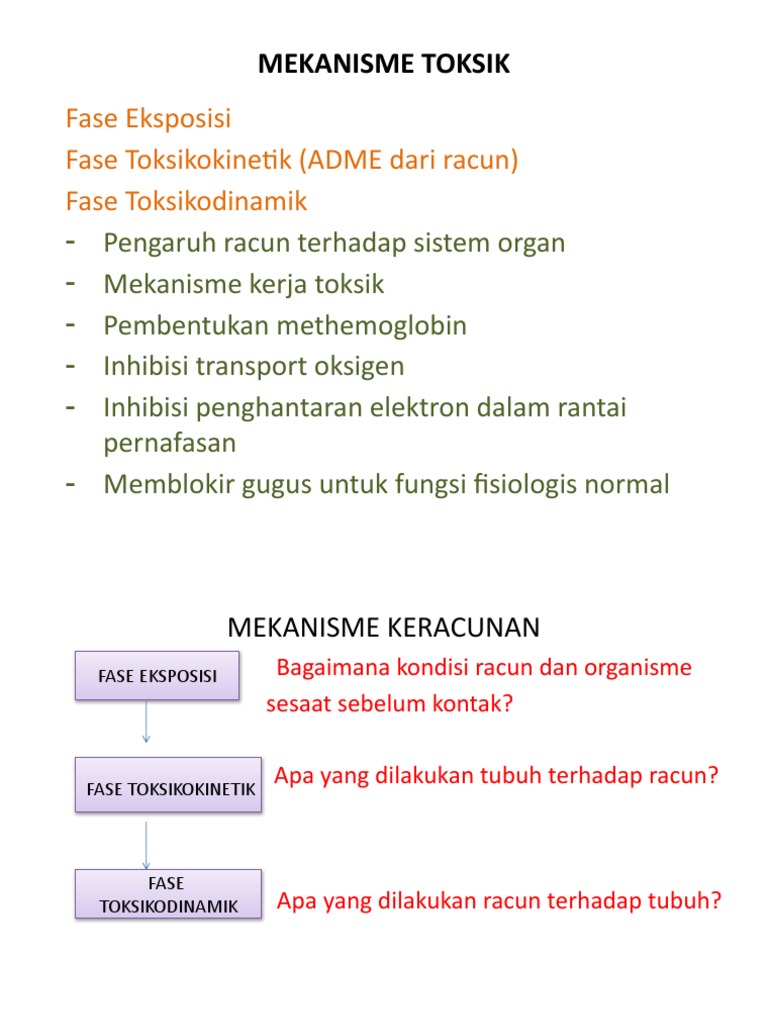 T.toksi (II) Mekanisme Toksik | PDF
