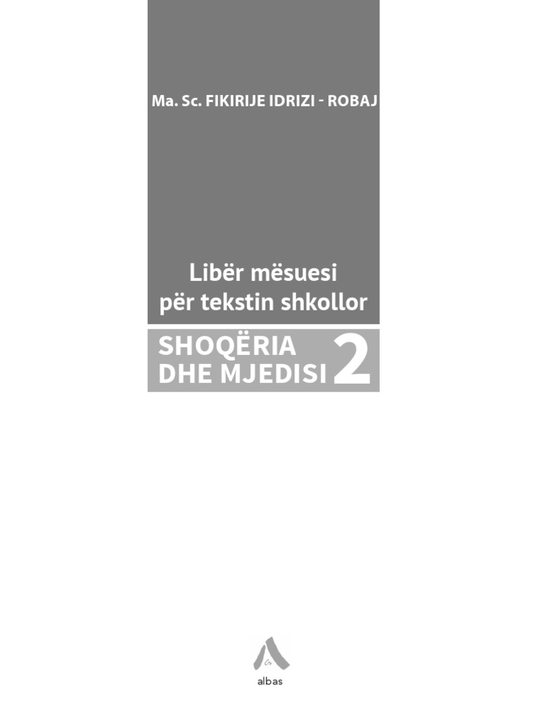 Liber Mesuesi Shoqeria Dhe Mjedisi 2 Ks | PDF