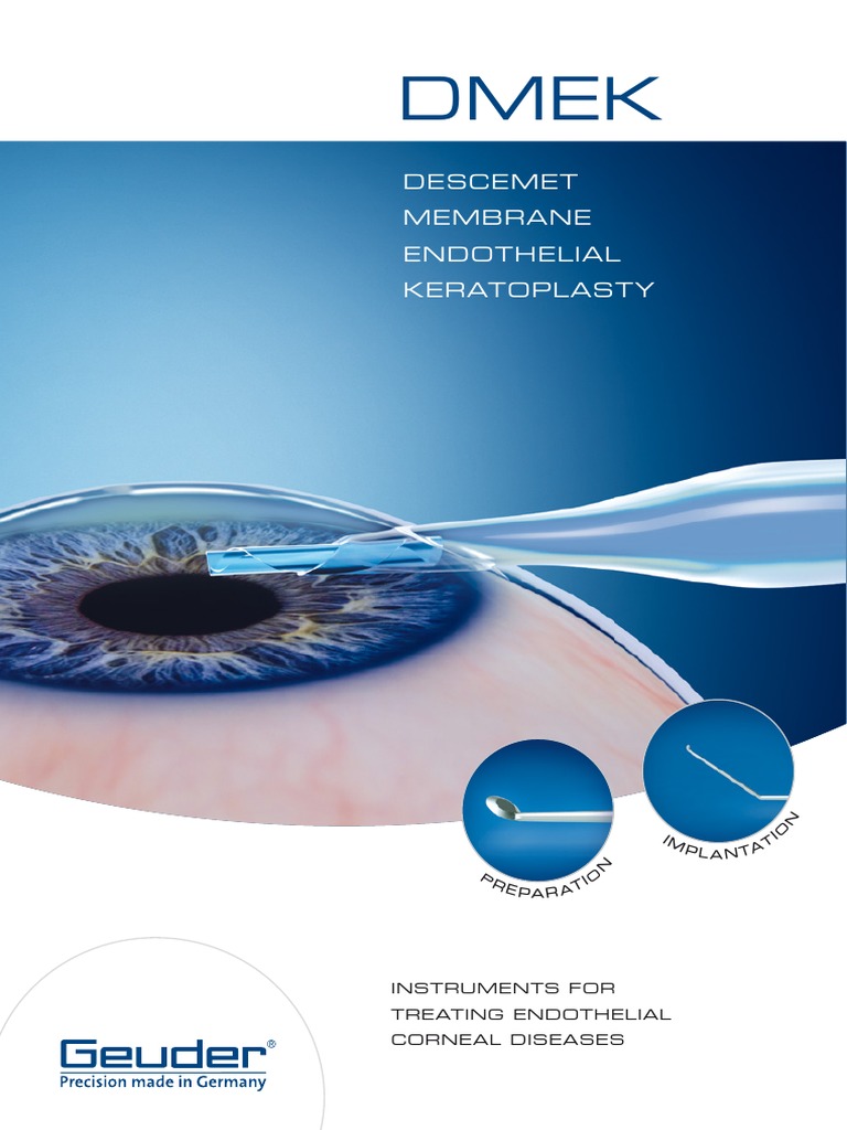 Geuder-DMEK-EN-2019-11-web | PDF | Human Eye | Medical Specialties