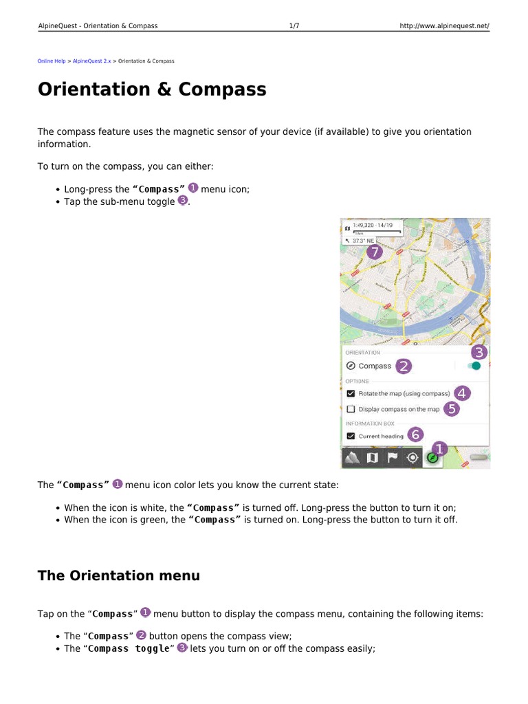 5.0 - Orientation and Compass | PDF | Compass | Metrology