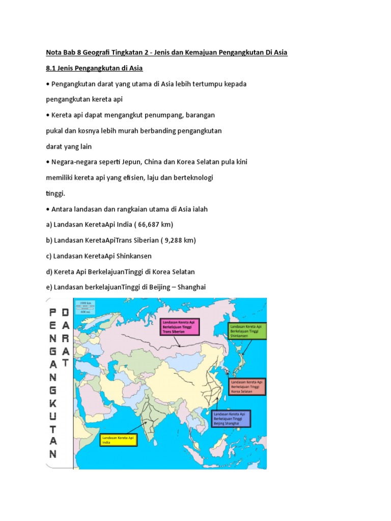 Nota Bab 8 Geografi Tingkatan 2 | PDF