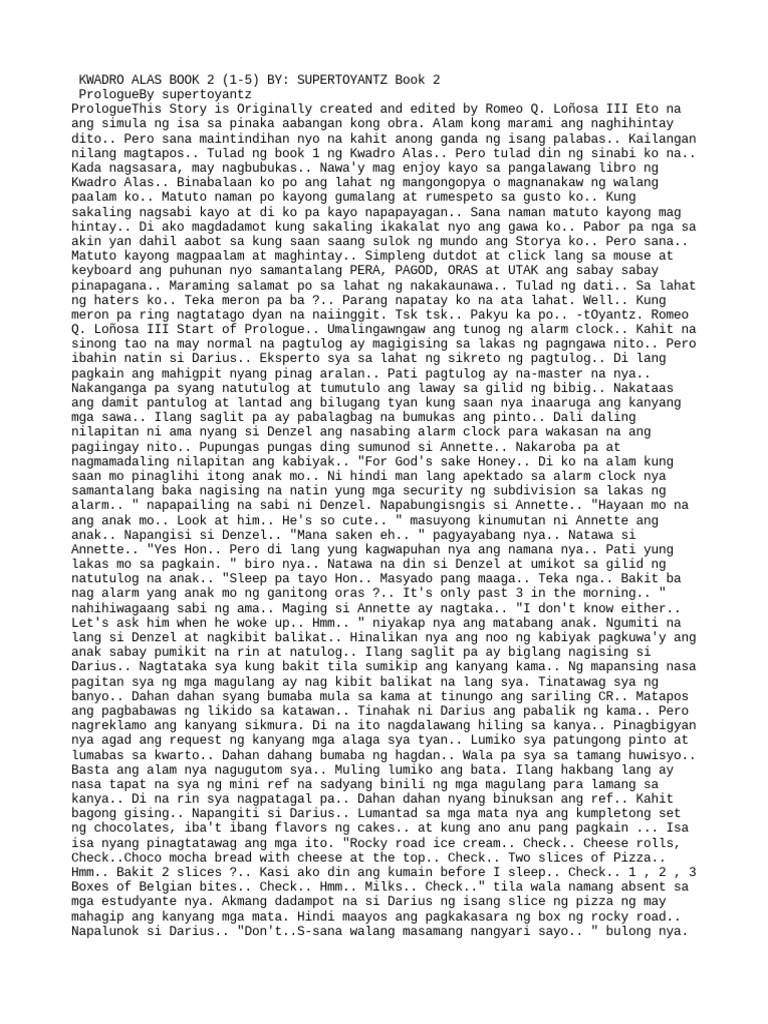 1 Kwadro Alas Book 2 - Tabar and Ekang | PDF