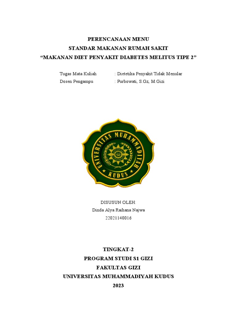 NCP DM Tipe 2 - Dinda Alya Raihana Najwa - 22021140016 | PDF | Kesehatan Holistik