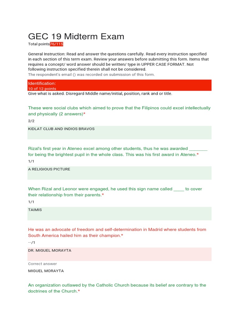 GEC 19 Midterm Exam | PDF | Philippines