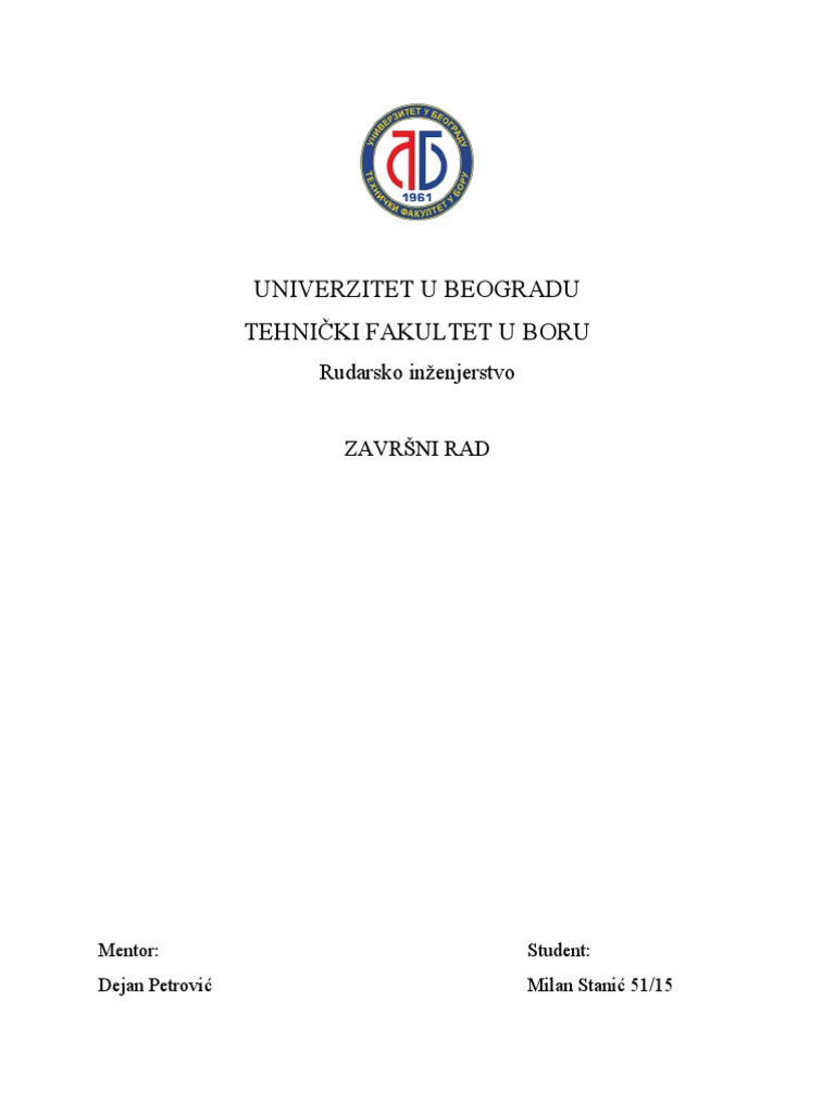 Milan Stanic Diplomski | PDF