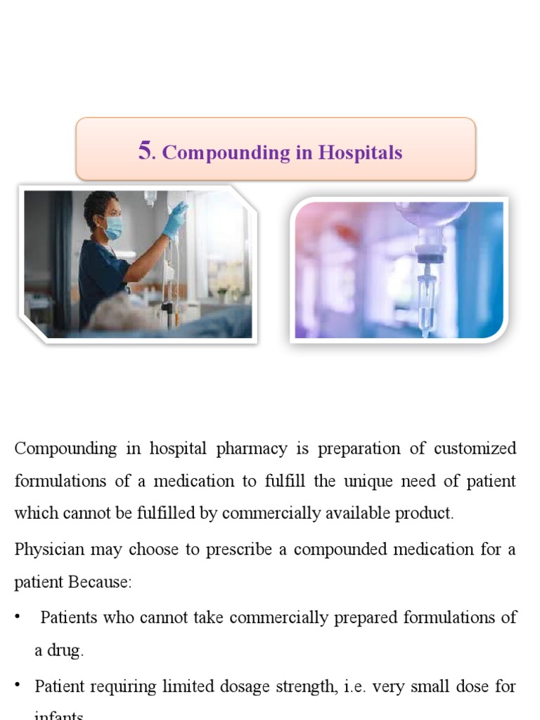 Hospital Pharmacy Compounding Guide | PDF | Clinical Medicine | Medical ...