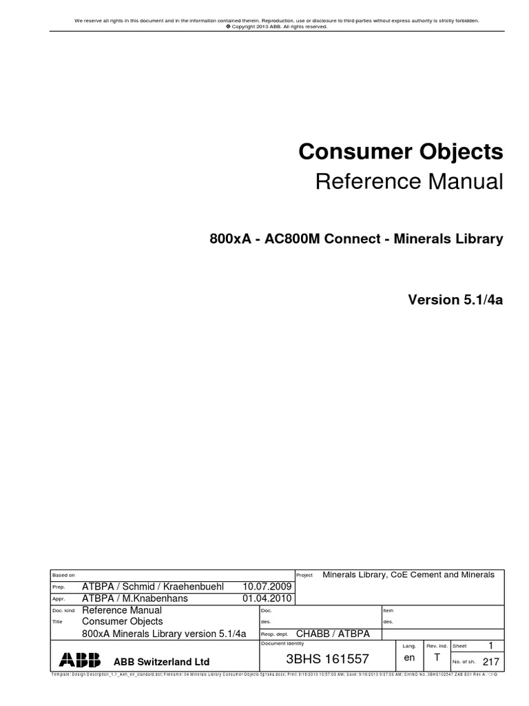 04 Minerals Library Consumer Objects 5p1s4a | PDF | Computing | Computer Engineering