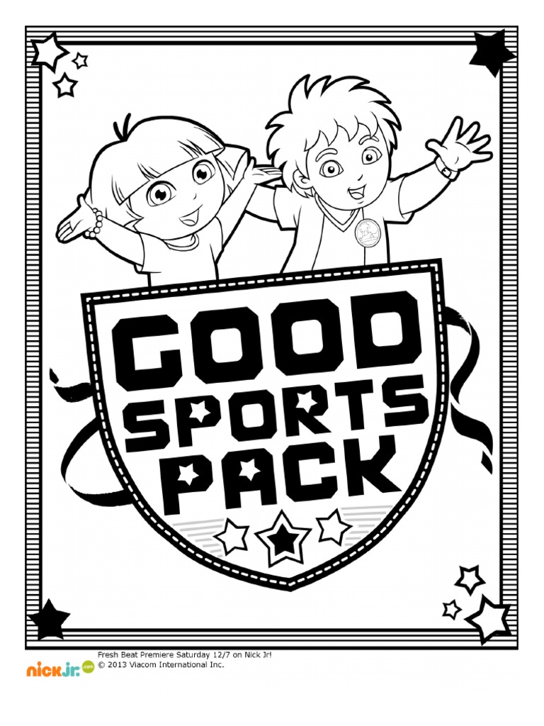Dora & Diego Good Sports Pack | PDF