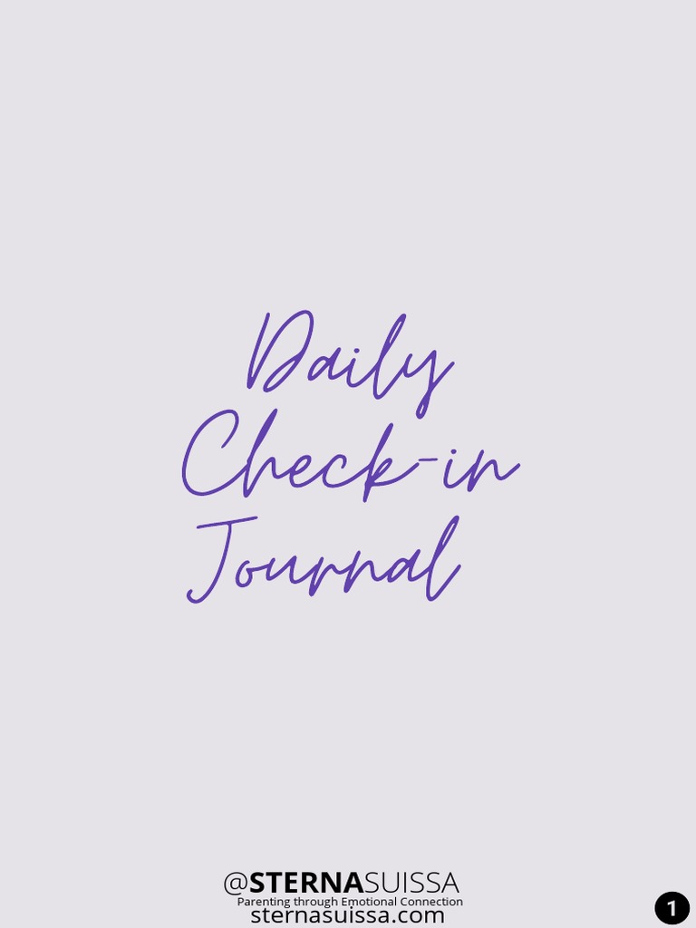 DAILY-CHECK-IN-JOURNAL | PDF