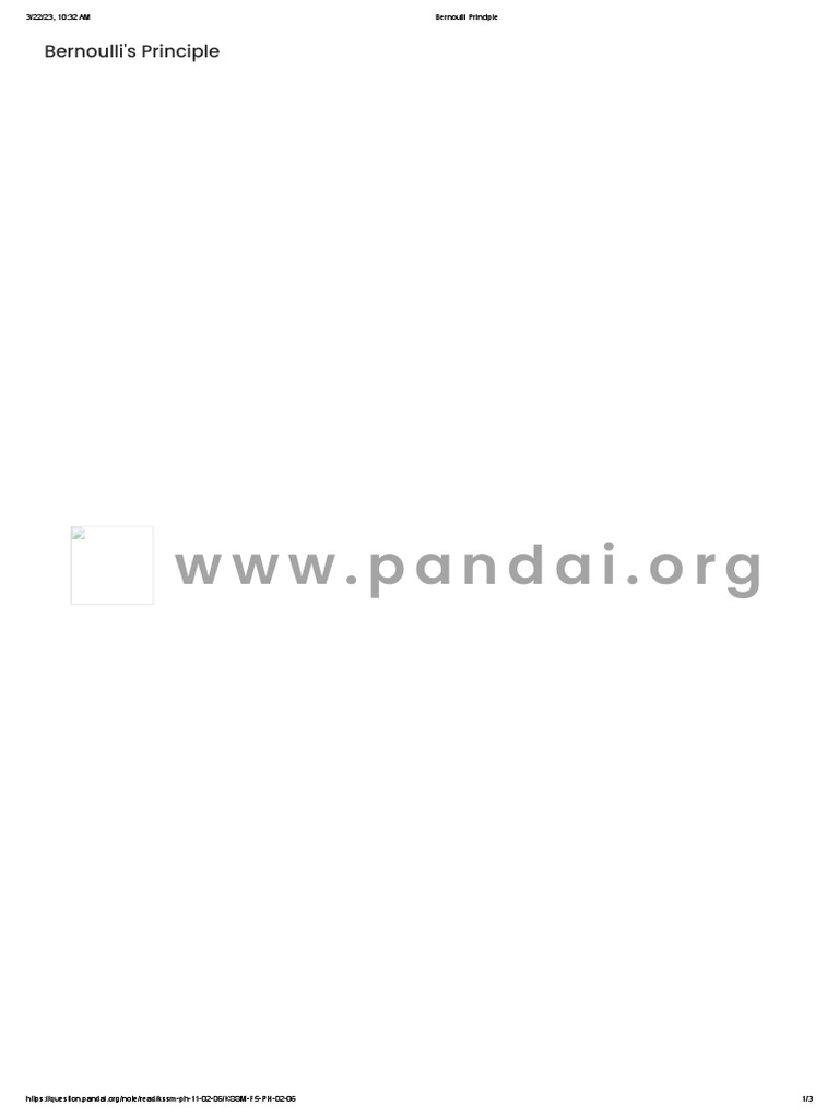 Bernoulli Principle | PDF | Pressure | Lift (Force)