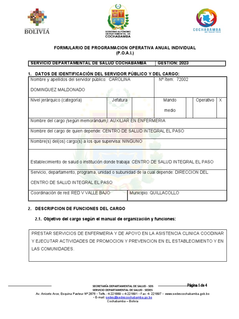 Poai 2023 Carolina | PDF