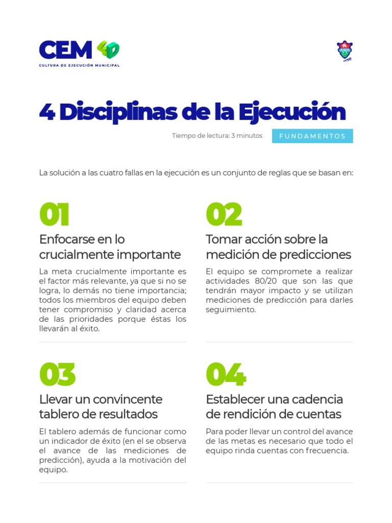 1 Fundamentos de Las 4 Disciplinas de La Ejecución (1) | PDF