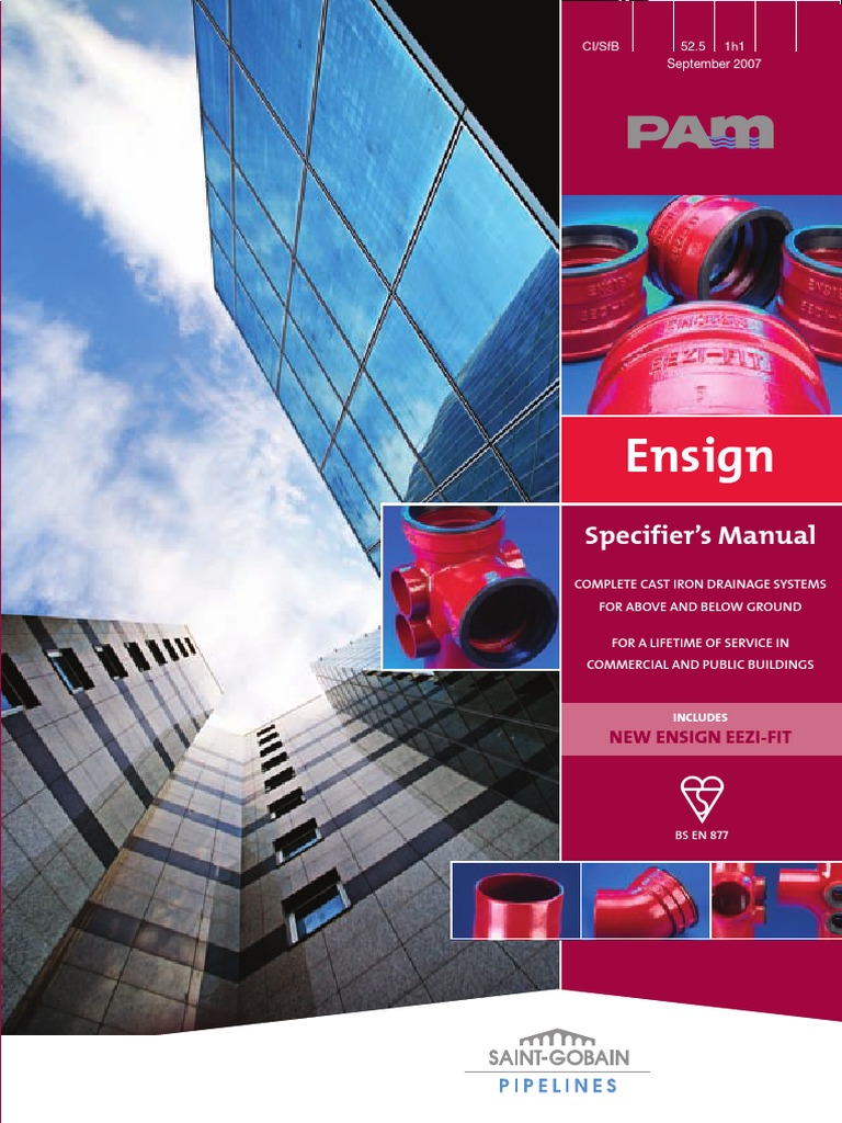 Ensign Cast Iron Pipes Dec2009 | PDF | Pipe (Fluid Conveyance) | Drainage