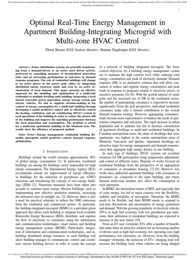 Optimal Real-Time Energy Management in | PDF | Distributed Generation ...