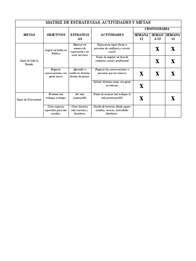 Matriz de Estrategias | PDF