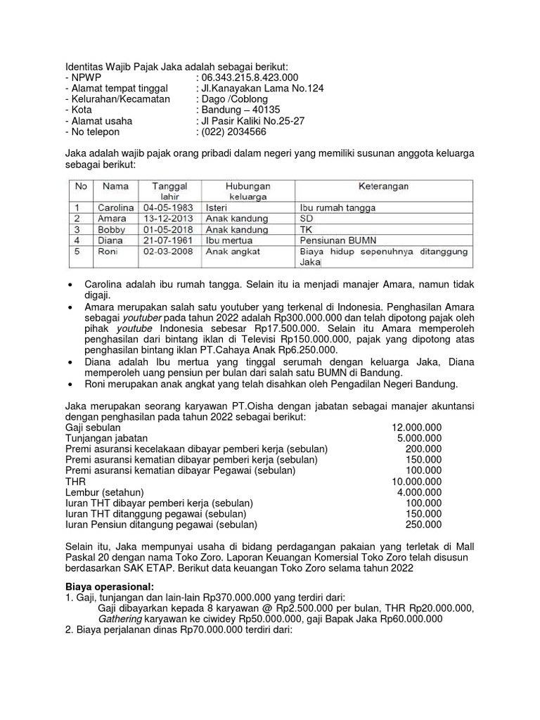 Soal Bapak Jaka 290523 | PDF