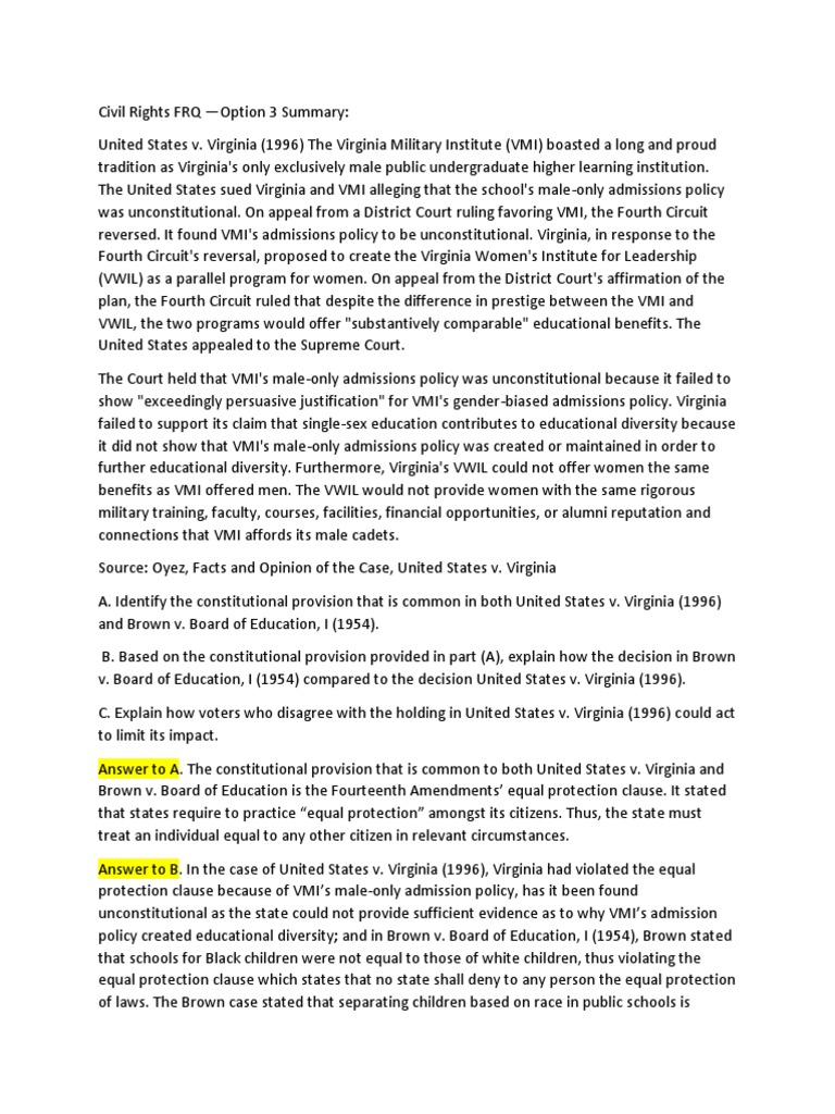 2 77 | PDF | United States V. Virginia | Equal Protection Clause