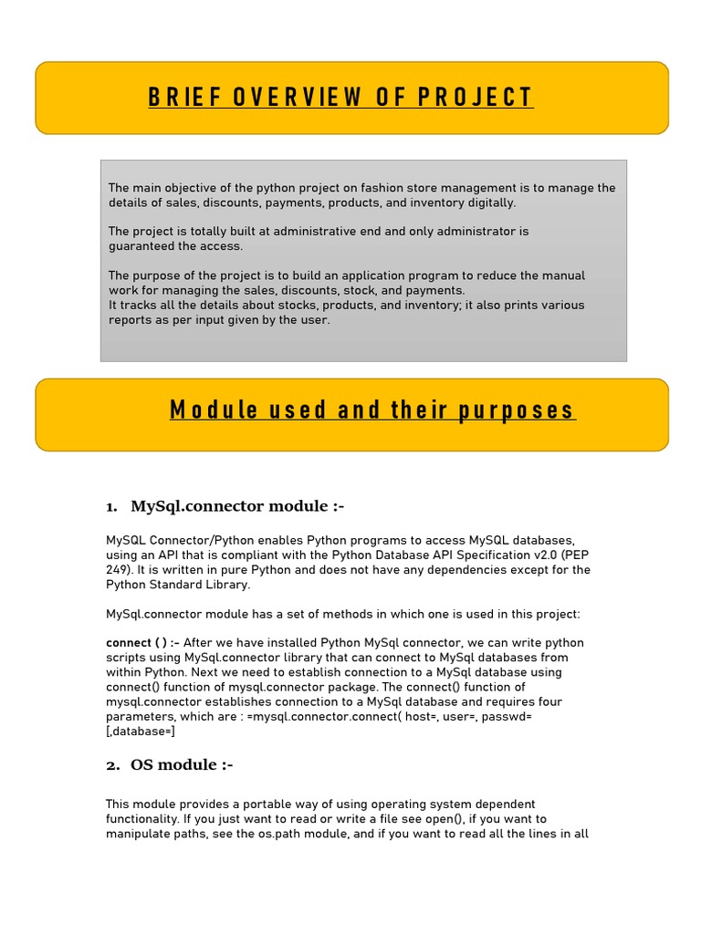 Fasion Store | PDF | Python (Programming Language) | Databases