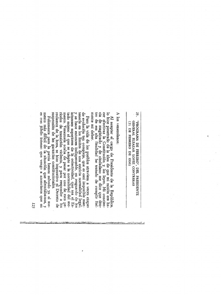 Programa de Febrero, 1936 | PDF