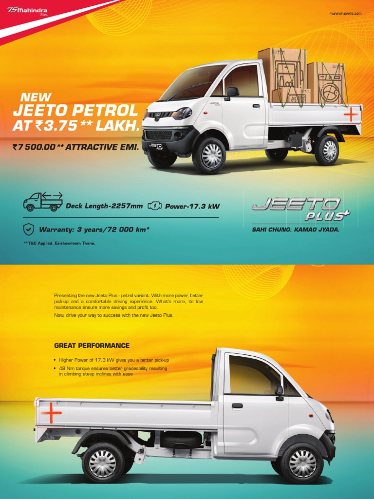 Mahindra Jeeto Brochure | PDF