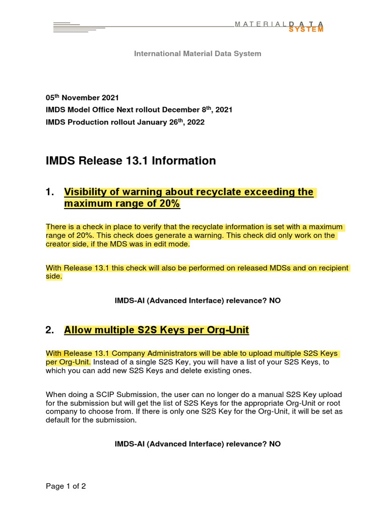 Prel Release-Information 13.1 en | PDF | Information Technology Management | System Software