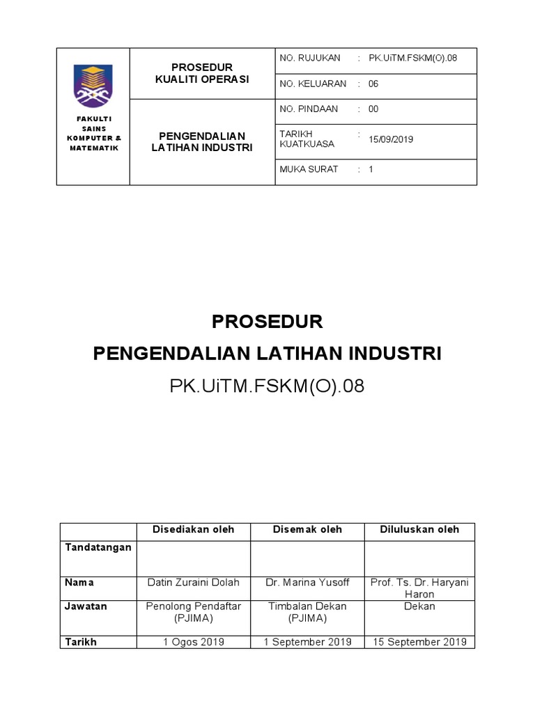 Contoh Carta Alir Uitm | PDF