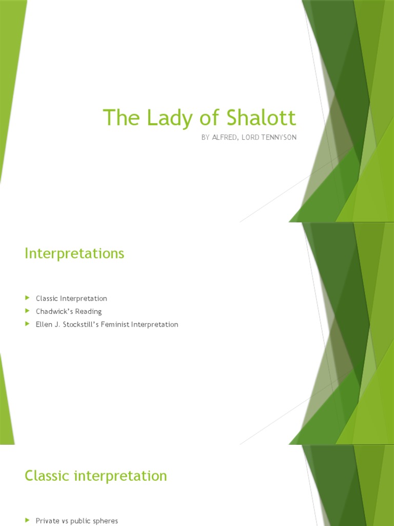 The Lady of Shalott | PDF