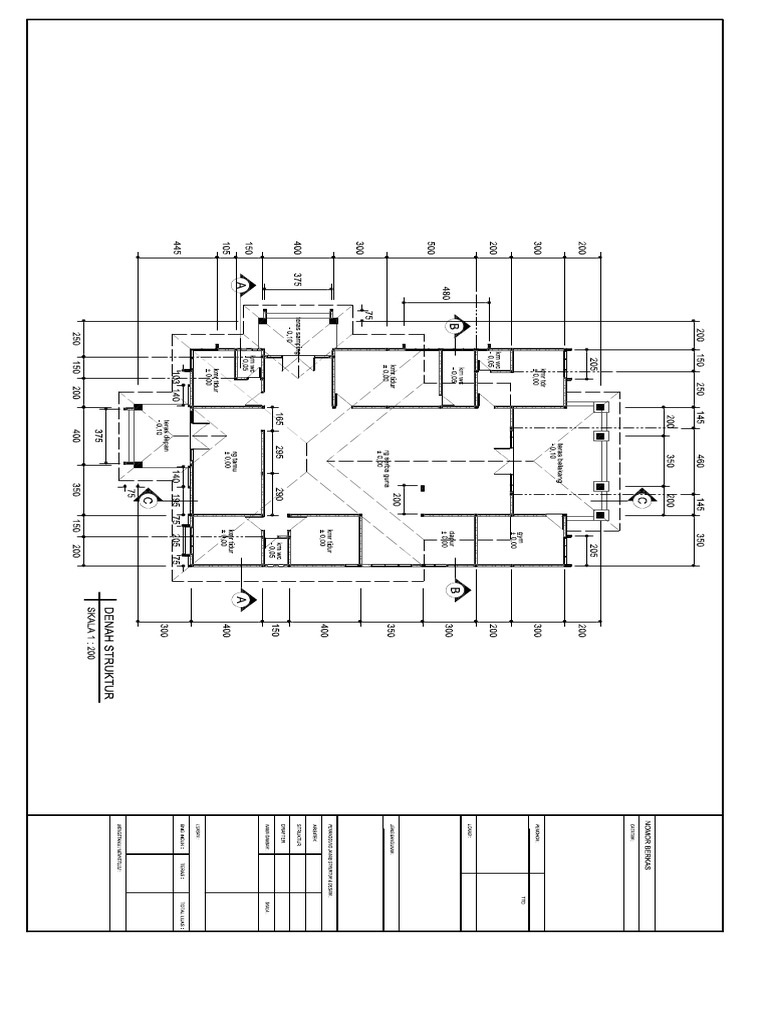 DENAH STRUKTURAL | PDF