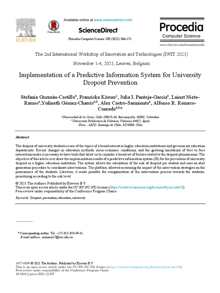 1 s2.0 S1877050921025266 Main | PDF | Statistical Classification | Dependent And Independent ...