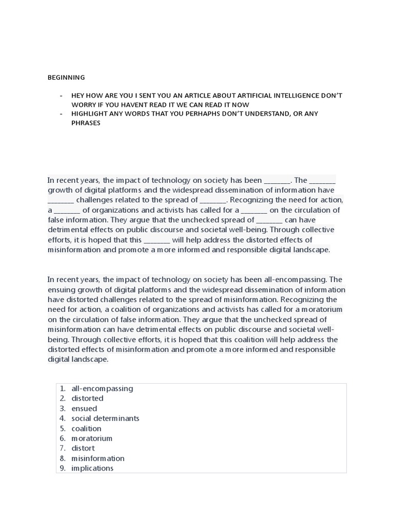 AI's Role in Misinformation and Ethics | PDF | Artificial Intelligence ...