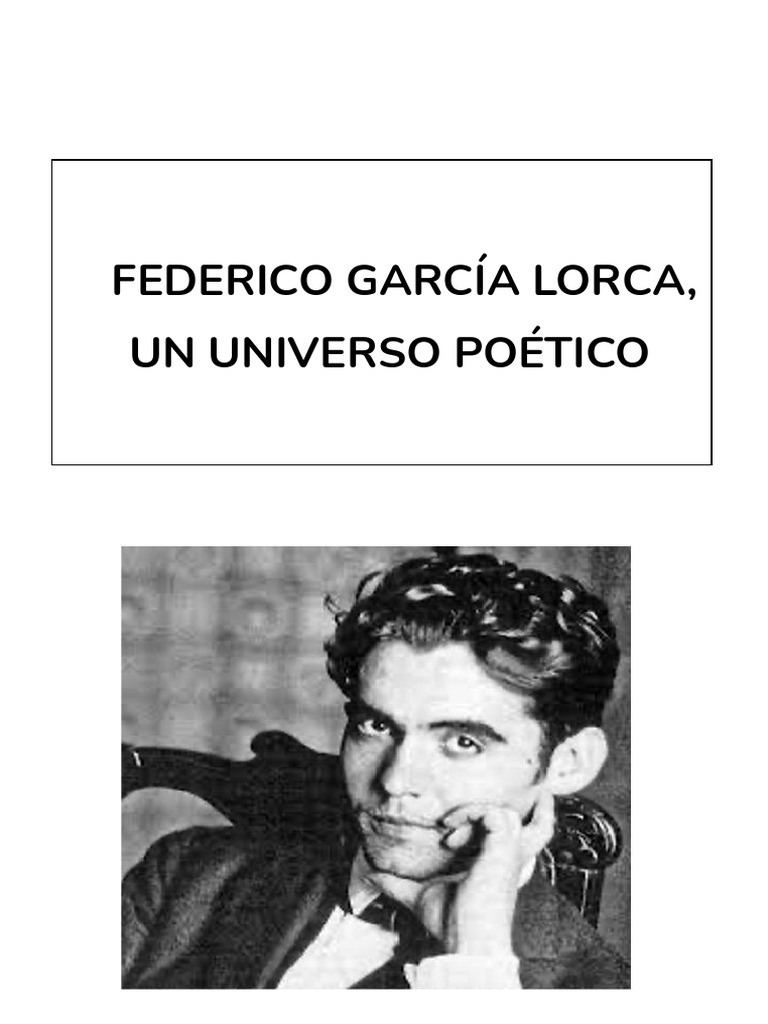 Federico García Lorca: Poética y Contexto | PDF | Federico García Lorca ...