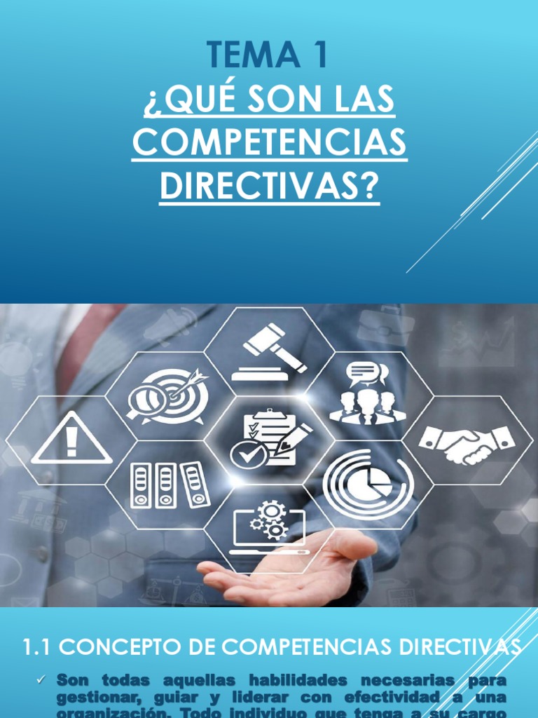 PRESENTACIÓN COMPETENCIAS DIRECTIVAS | PDF | Comportamiento ...