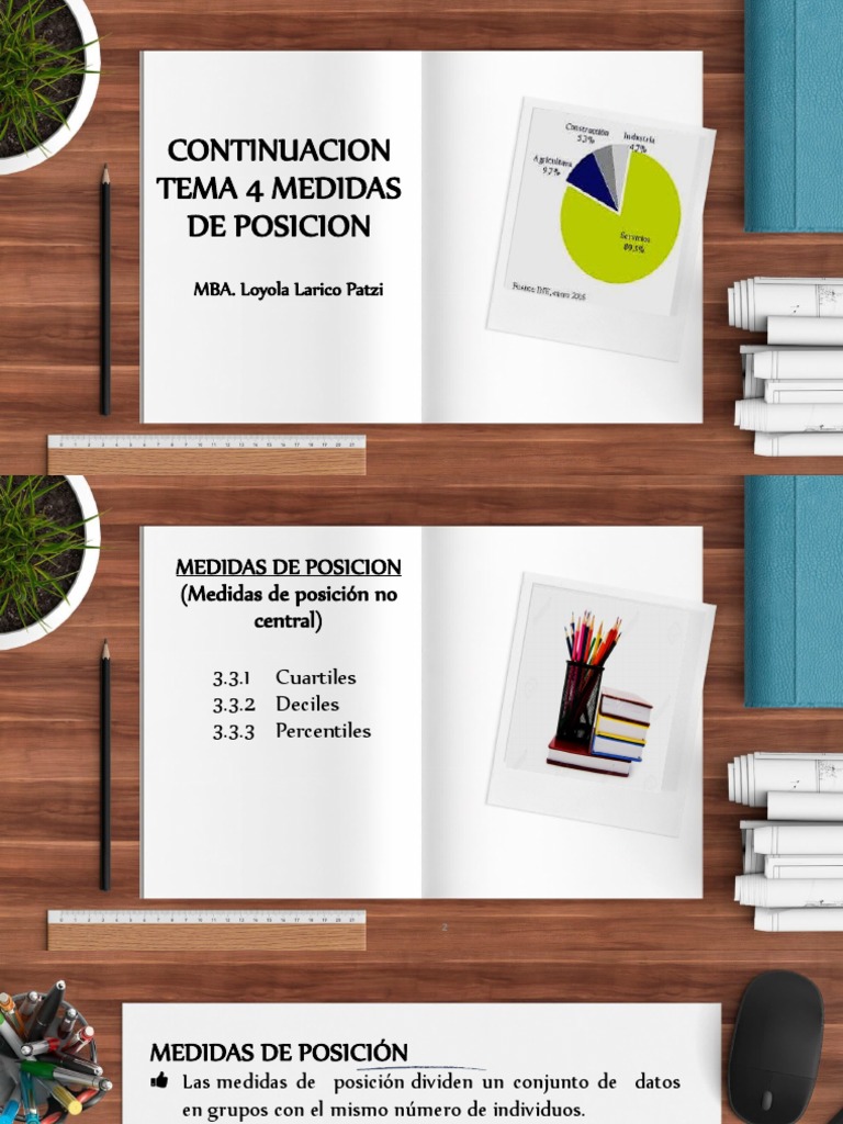 Tema 4 Medidas de Posicion | PDF | Cuantil | Mediana