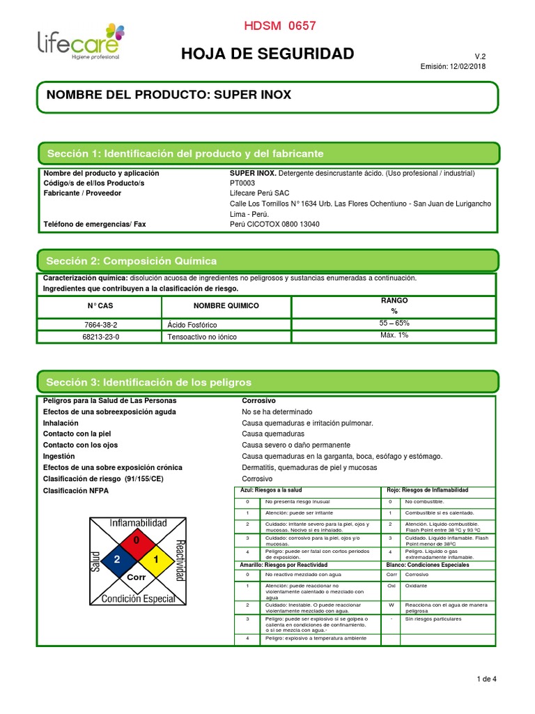 Https Www.buenaventura.com Assets Uploads Hoja de Datos de Seguridad ...
