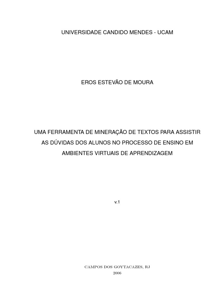 Eros Estevão de Moura | PDF | Aprendizado | Pedagogia