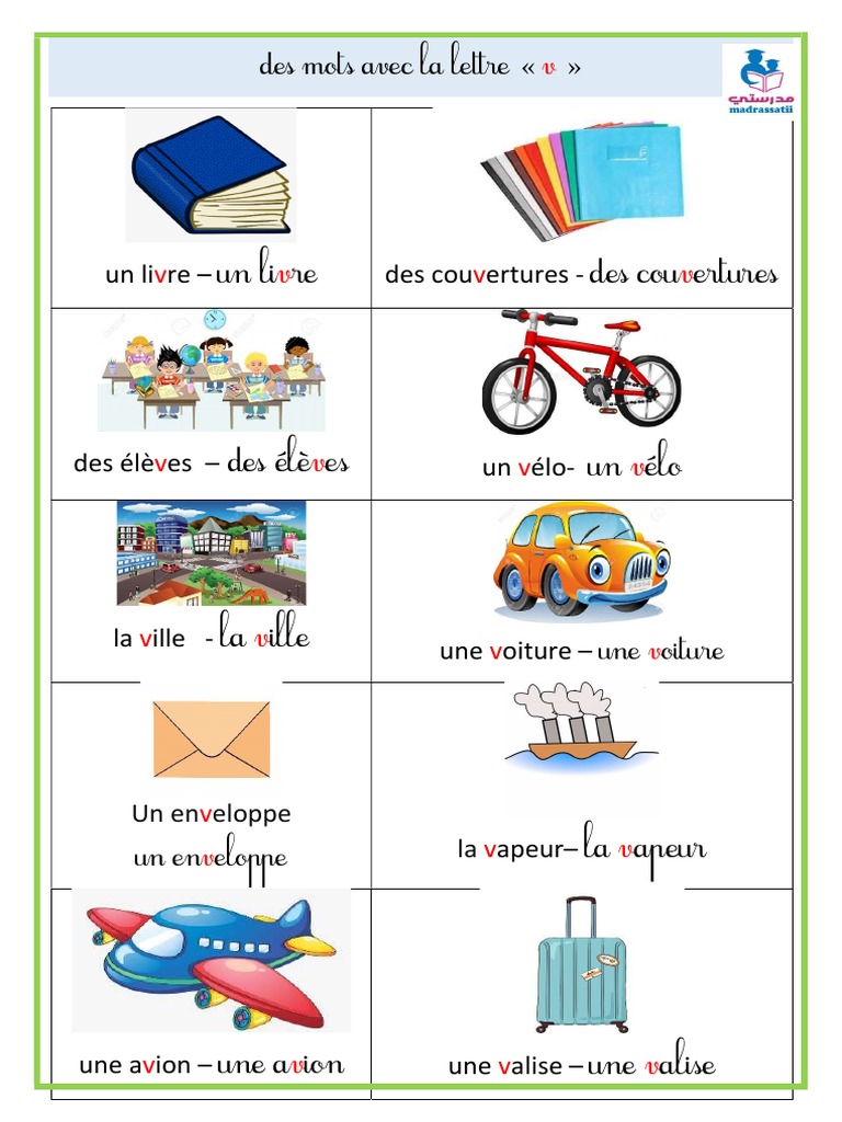 Mots Commencant par la Lettre V | PDF