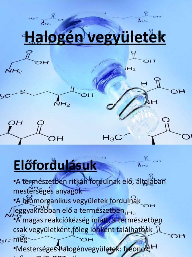 Halogén Vegyületek | PDF