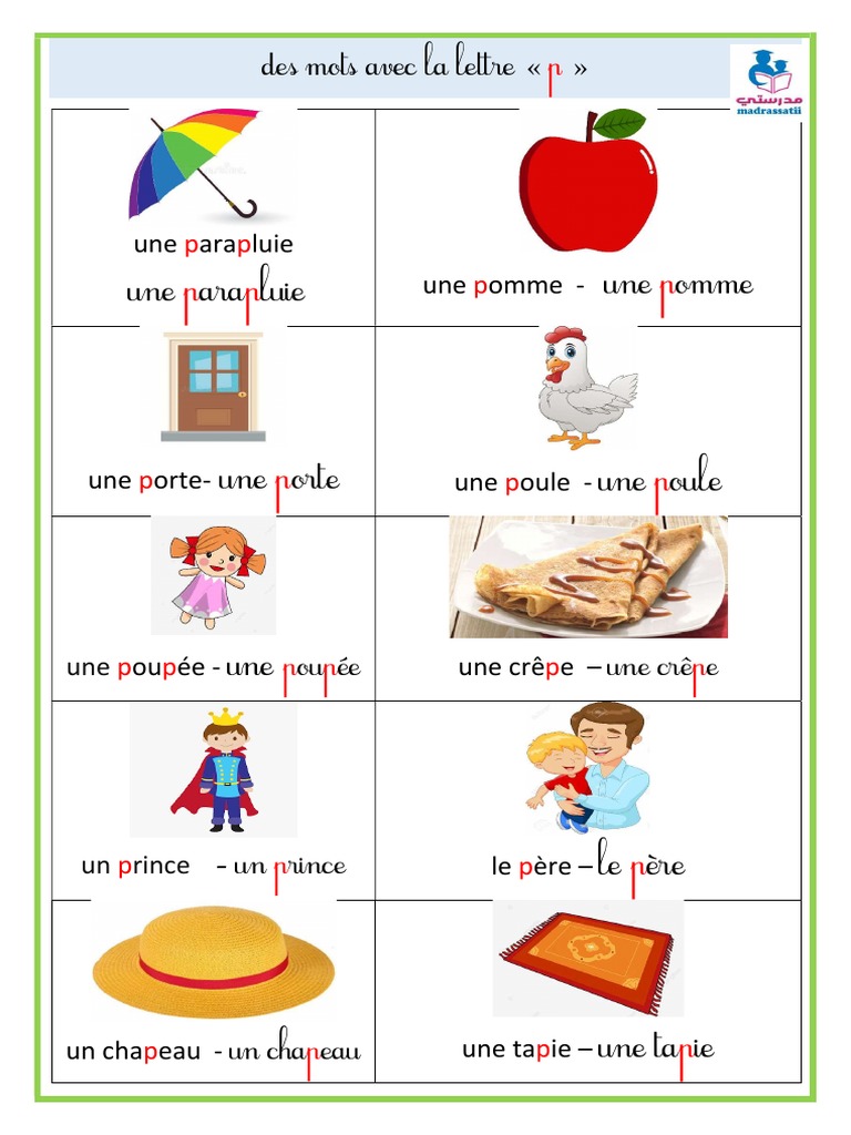 Mots Commencant par la Lettre P | PDF