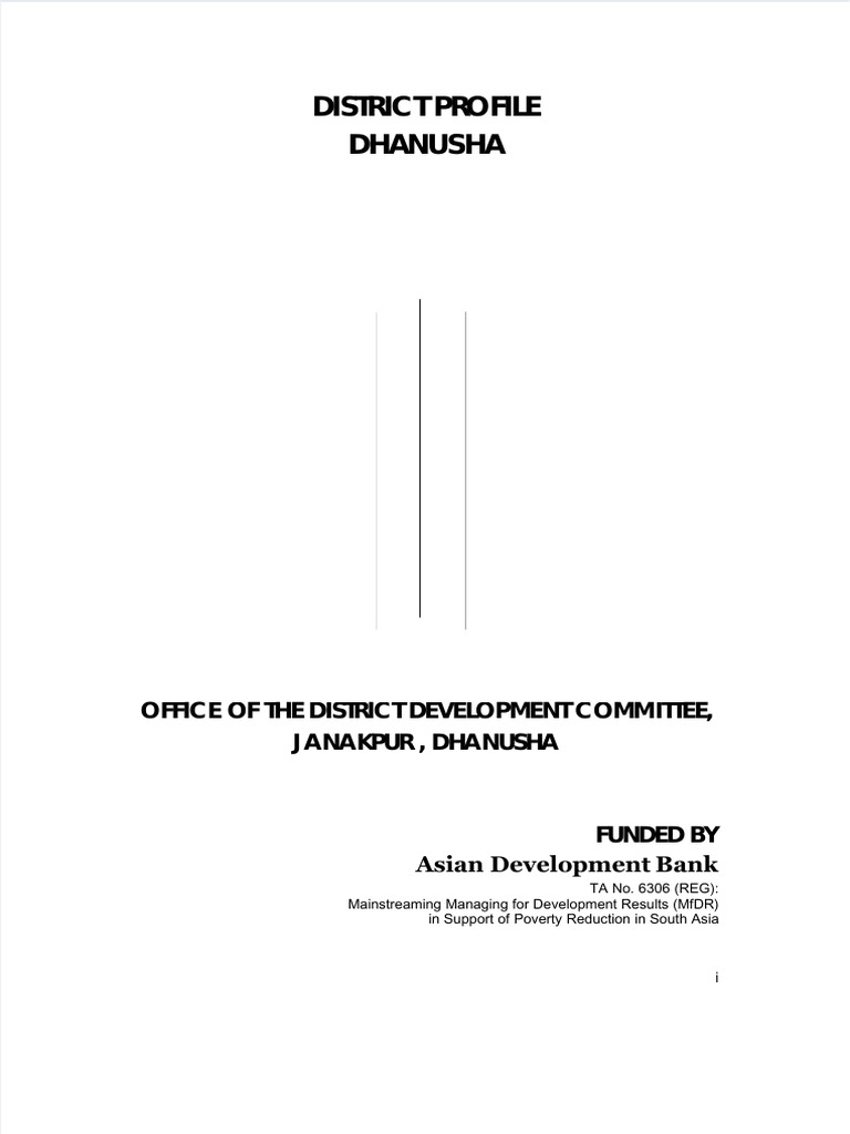 Dhanusha District Profile Overview | PDF | Sita