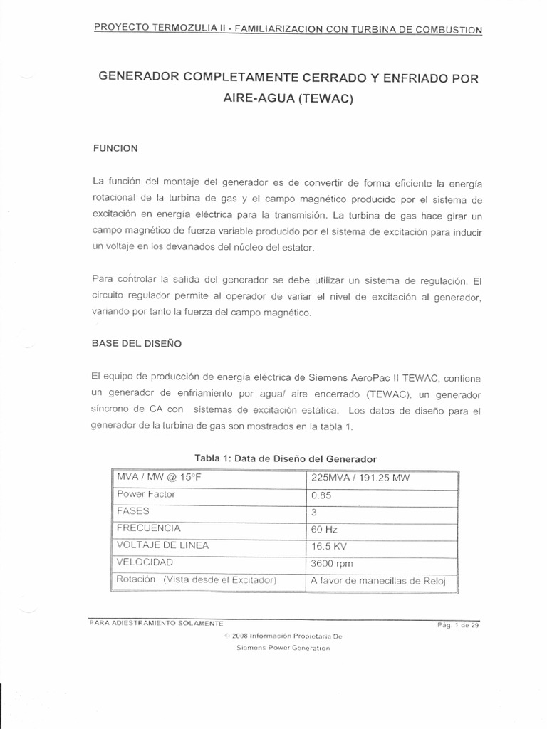 14-Generador Completamente Cerrado y Enfriado Por Aire-Agua (TEWAC ...