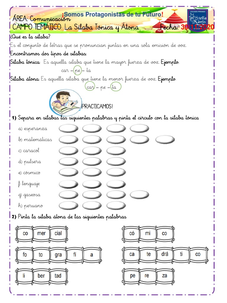 La Sílaba Tónica y Átona | PDF