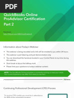 QBO ProAdvisor Certification Complete-Compressed | PDF | Quick Books | Debits And Credits