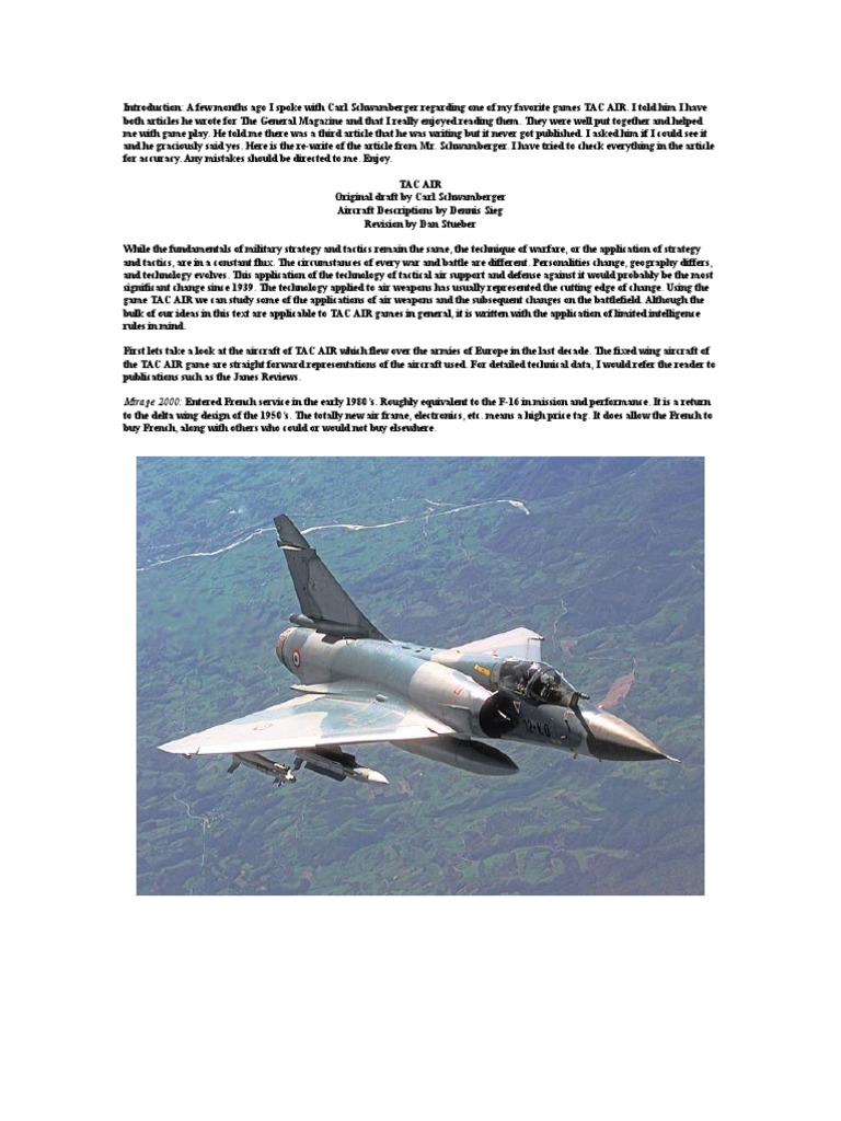 TAC AIR Article - Wps | Download Free PDF | Anti Aircraft Warfare ...
